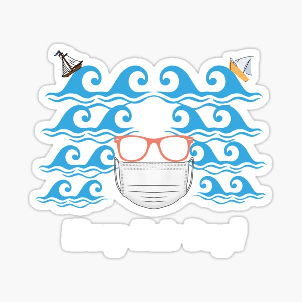 "Wavy Hair Day (in black) | Beach | Waves | Curly Wavy" Sticker by ...