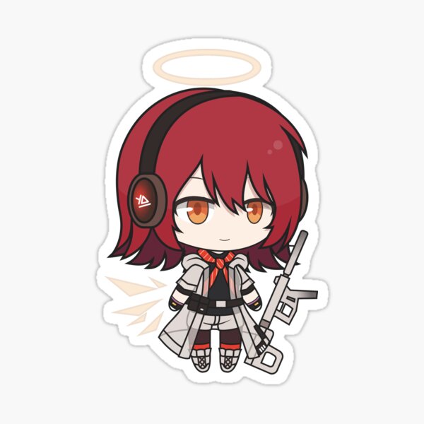"Exusiai City Rider KFC - Arknights" Sticker for Sale by KyraWaifu ...