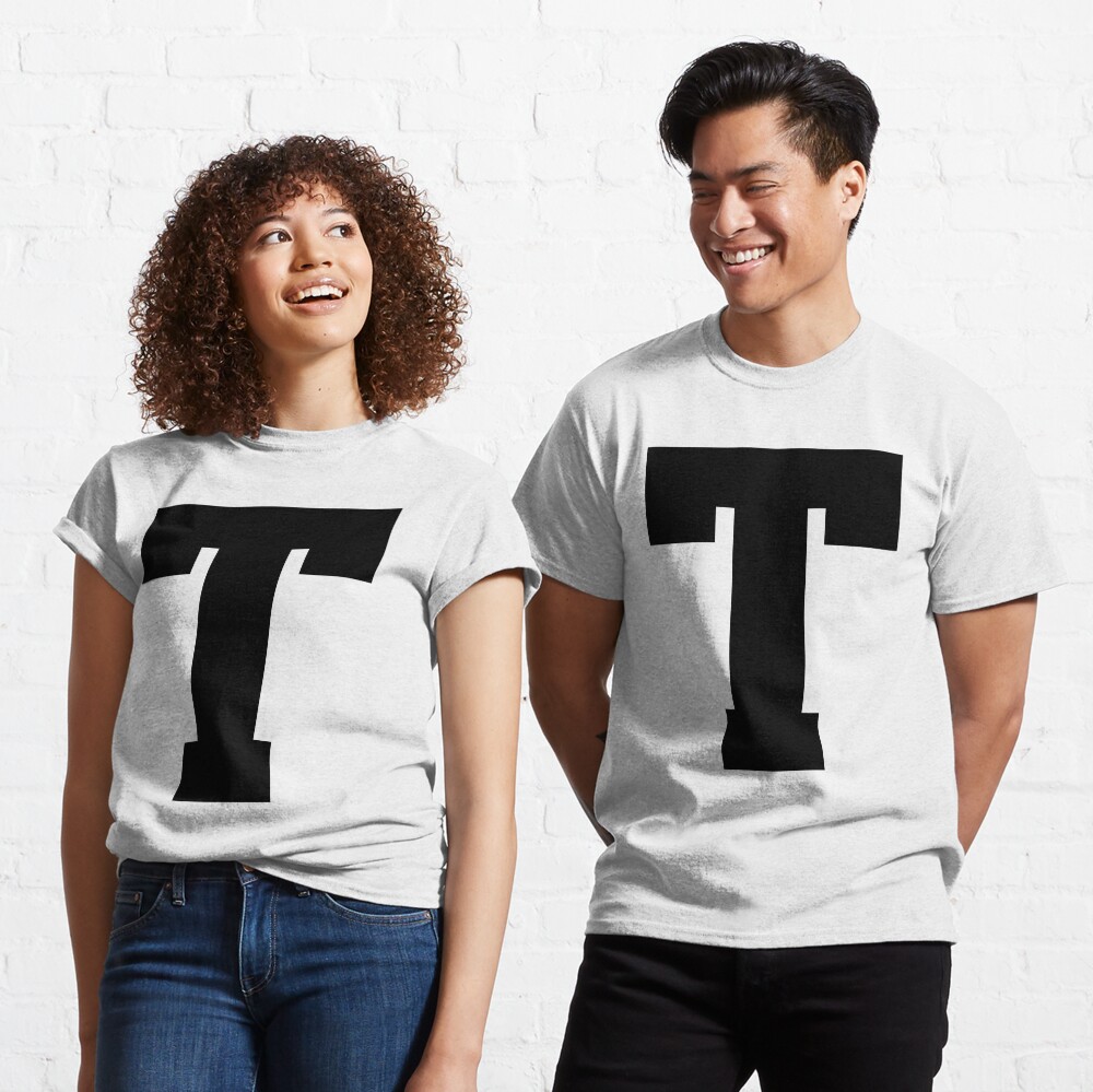 "Alphabet, Black T, Sports letter T" Sticker for Sale by TheCultStuff ...