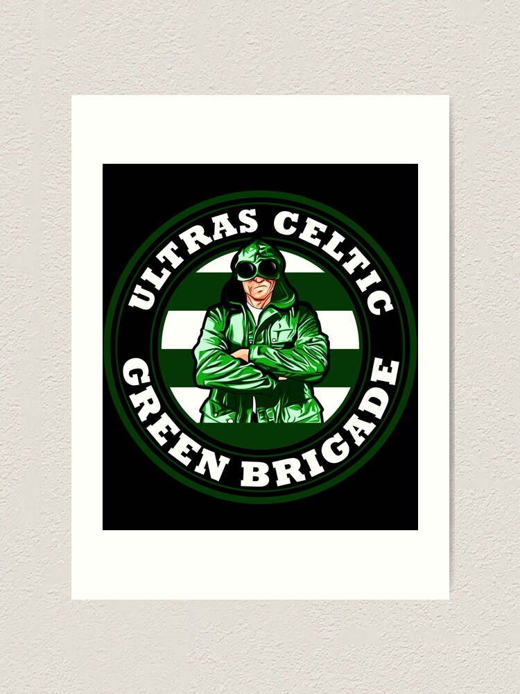 "Green Brigade ULTRAS -Celtic FC-" Art Print by ULTRASart | Redbubble