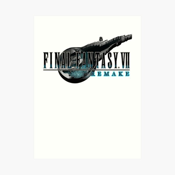 "FFVII Remake Final fantasy 7 logo remake new 2020 " Art Print for Sale ...
