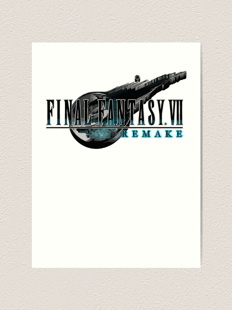 "FFVII Remake Final fantasy 7 logo remake new 2020 " Art Print for Sale ...