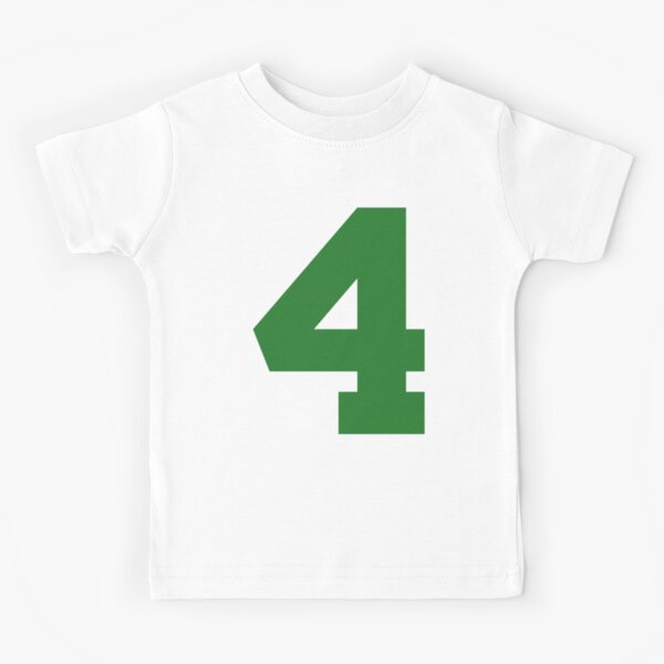 "Number 4, Green four, Sports number 4" Kids T-Shirt for Sale by ...