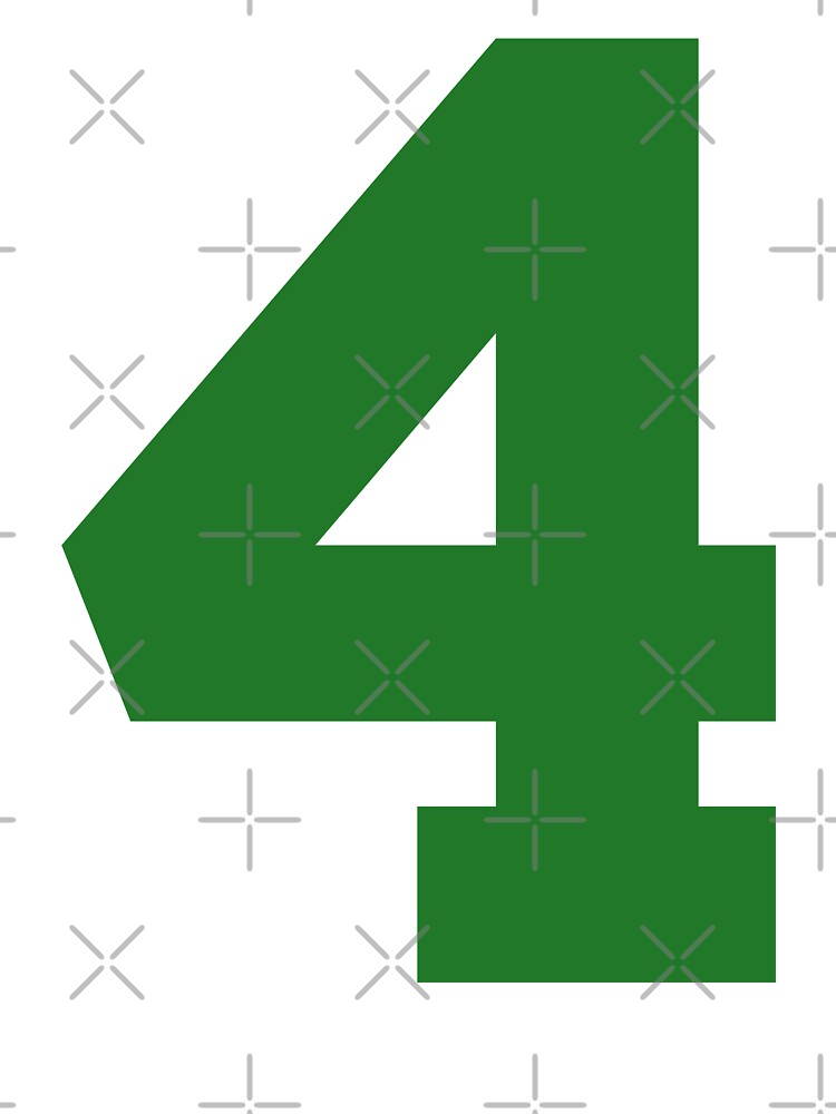 "Number 4, Green four, Sports number 4" Kids T-Shirt for Sale by ...