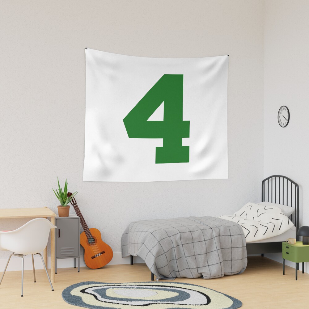"Number 4, Green four, Sports number 4" Poster for Sale by TheCultStuff ...