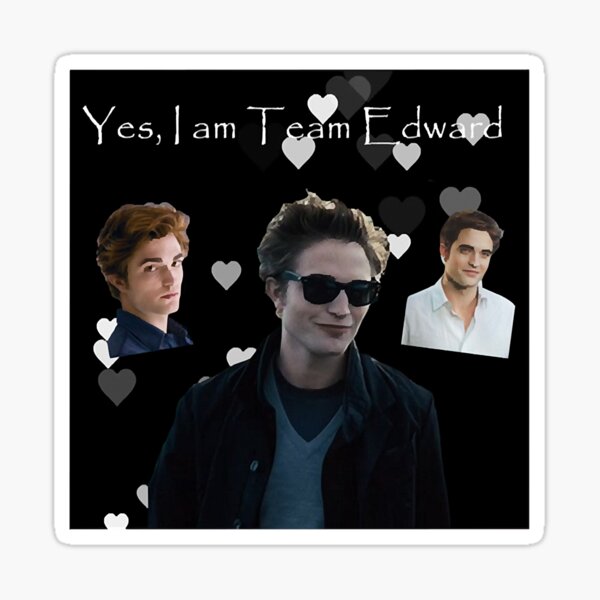 "Team Edward Meme Twilight" Sticker for Sale by JeanneBriggs | Redbubble