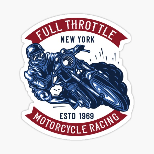 "Full Throttle" Sticker by Victor2202 | Redbubble