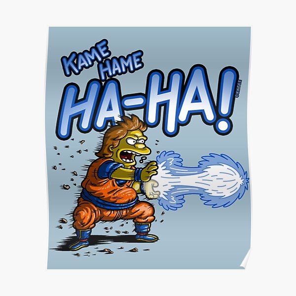 "KAME HAME HA HA!" Poster for Sale by annajista | Redbubble