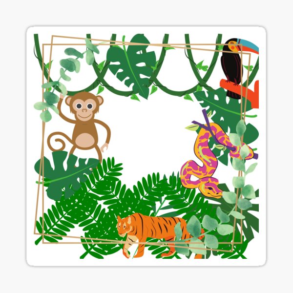 "Jungle" Sticker for Sale by CorbuShopps | Redbubble