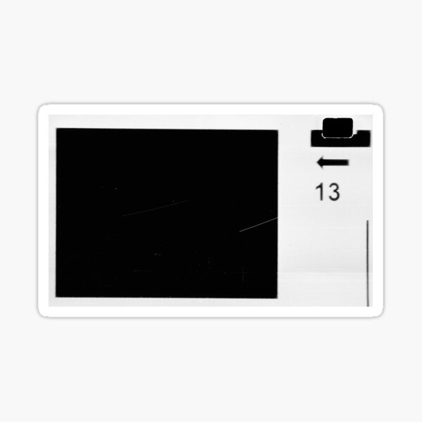 "The 13th Exposure" Sticker by lepoflex | Redbubble
