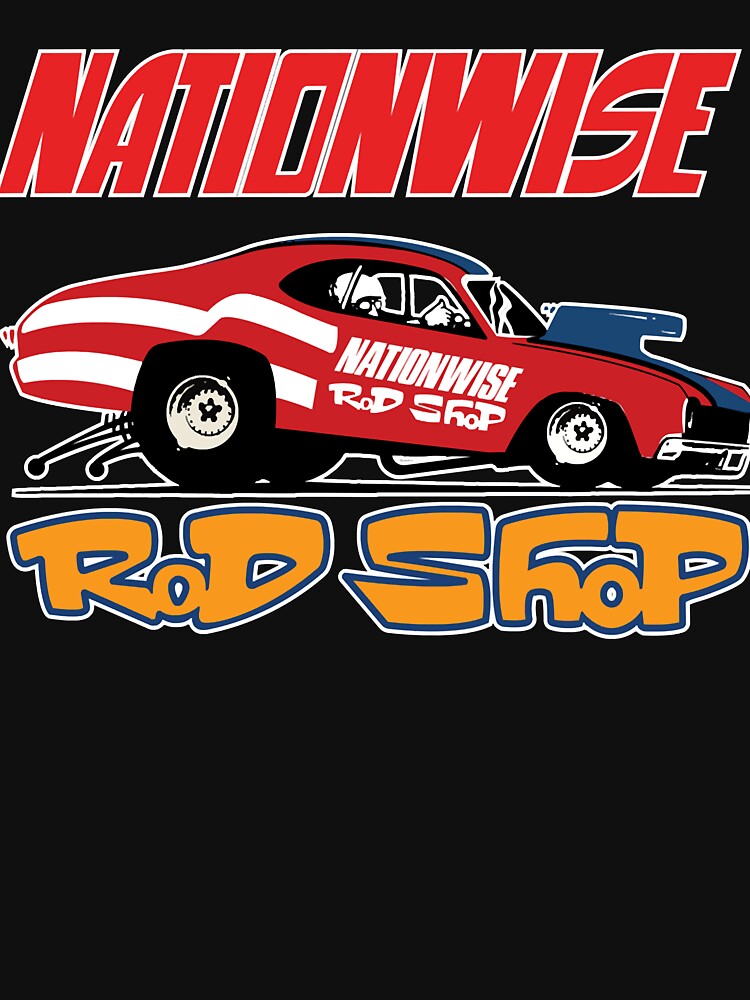 "Nationwise Rod Shop Speed Shop 1970s Retro" T-shirt for Sale by ...