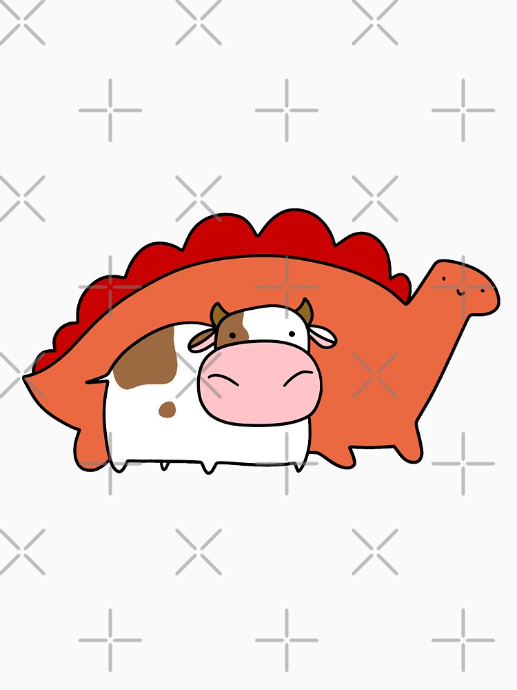 "Stegosaurus and Little Cow" T-shirt for Sale by SaradaBoru | Redbubble ...