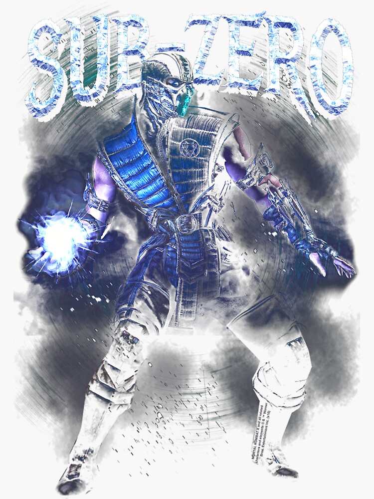 "Sub Zero - Mortal Kombat" Sticker for Sale by Ironmaiden64 | Redbubble