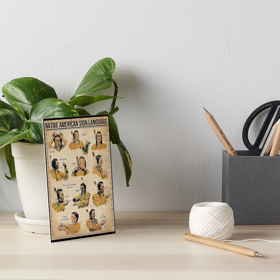 "Native American Sign Language" Art Board Print by FangColu24 | Redbubble