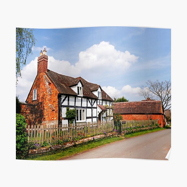 "Walnut Tree Cottage V2" Poster by ScenicViewPics | Redbubble