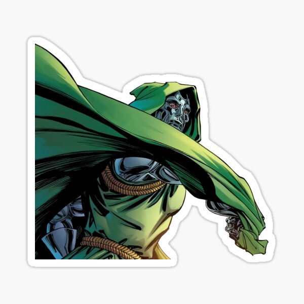 "Doctor Doom" Sticker by Shariko | Redbubble