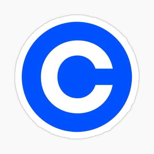 "Coinbase Icon logo" Sticker by Brikzz | Redbubble