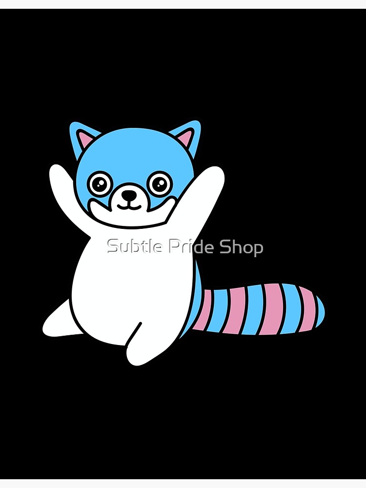 "Kawaii Trans Red Panda Baby. Transgender Pride" Poster for Sale by ...
