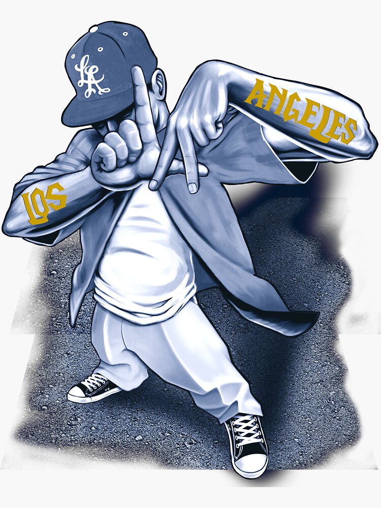 "Los Angeles gangsters" Sticker by pyromani | Redbubble