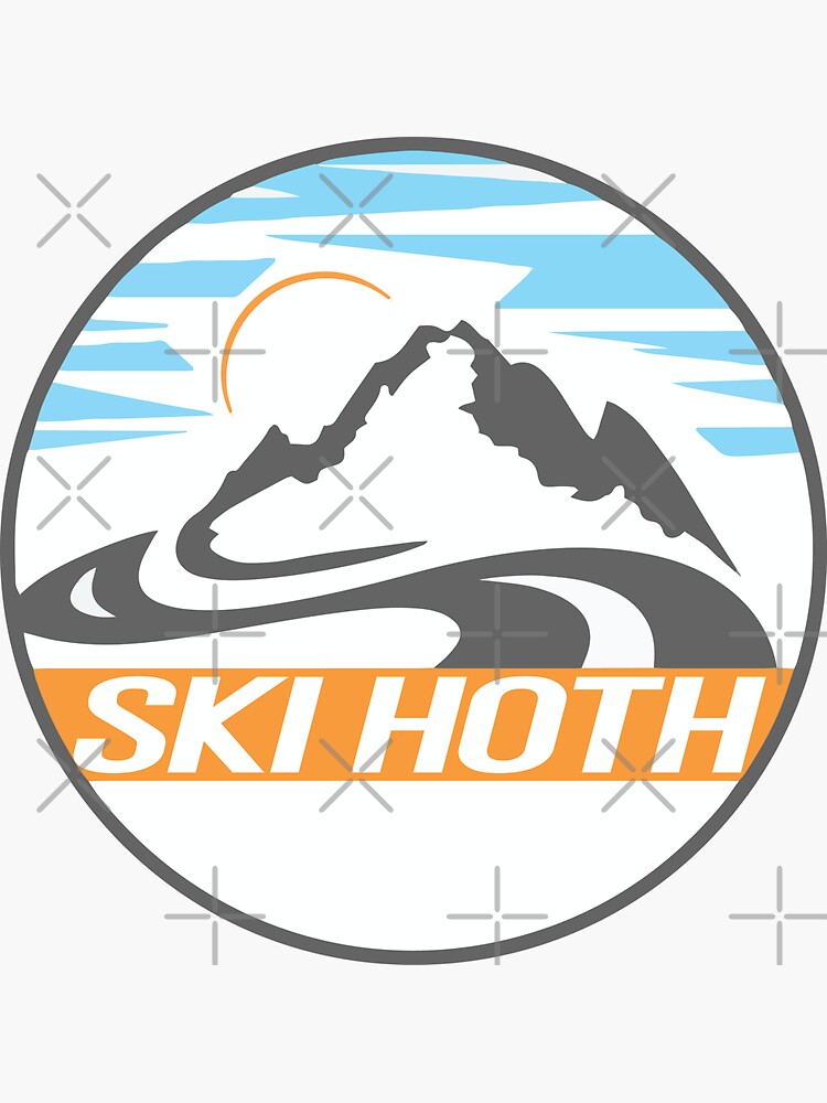 "Ski Hoth" Sticker by thepapercrane1 | Redbubble