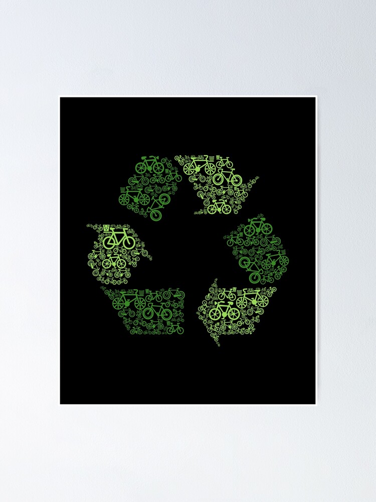"Recycle sign made of bicycles " Poster for Sale by MAF-MERCH | Redbubble