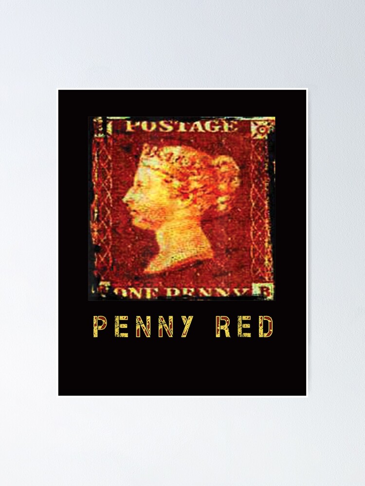 "Famous Penny Red Postage Stamp Collecting" Poster for Sale by ...