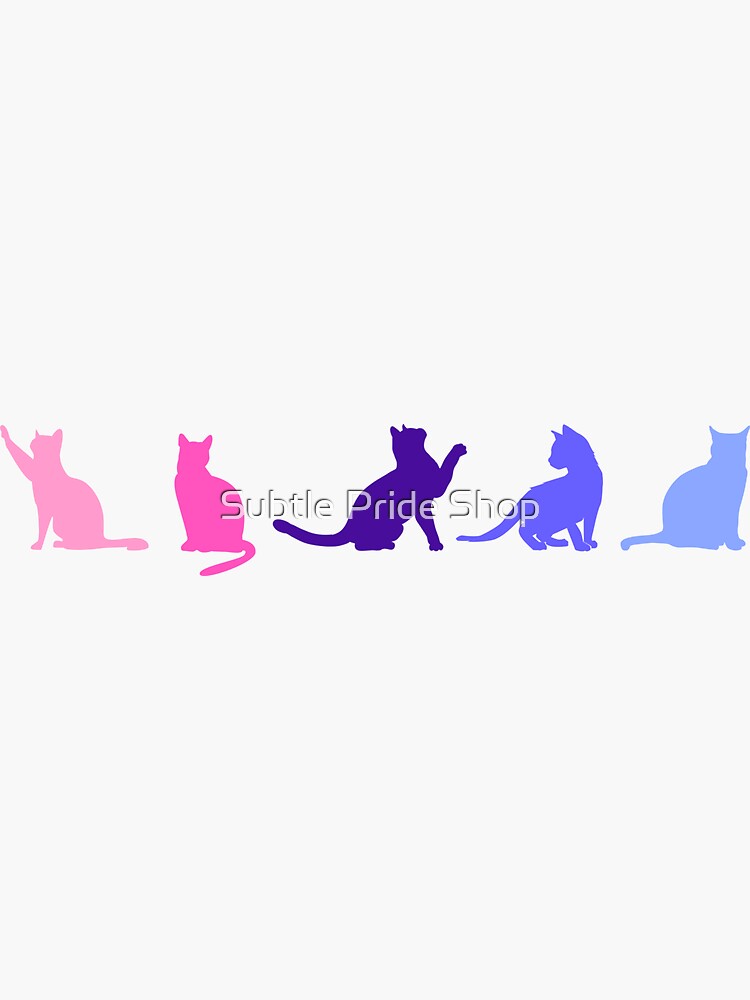 "Cats Omni Sexual. Omnisexual Pride" Sticker for Sale by ClimbingTees ...