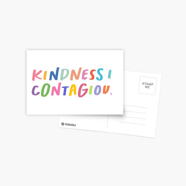 "Kindness is Contagious Sticker, Kindness Sticker, Rainbow Sticker, Be ...