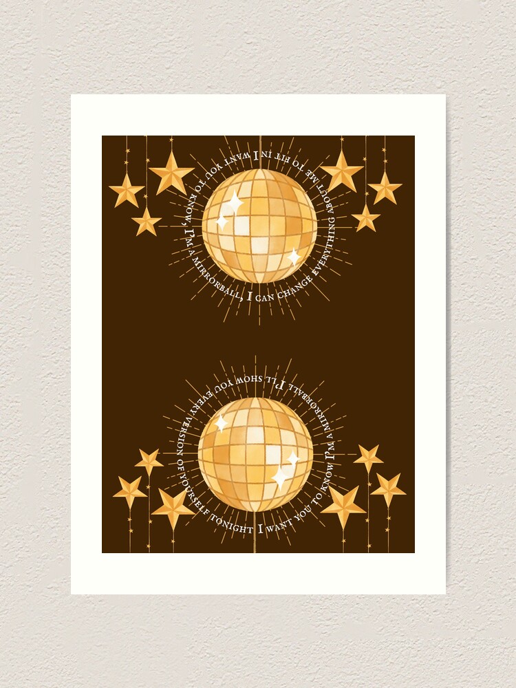 "Taylor Swift Folklore Mirrorball Poster " Art Print for Sale by ...