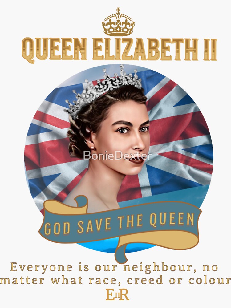 "Queen Elizabeth II we will miss you Her Majestic " Sticker for Sale by ...