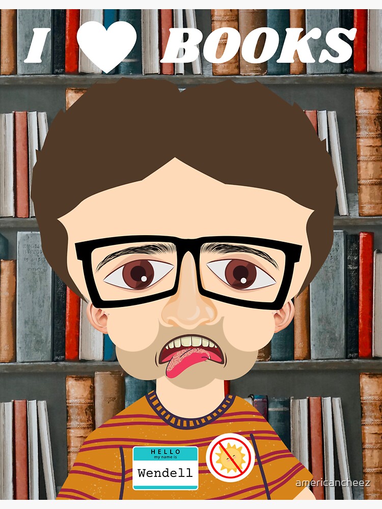 "I Love Books" Sticker for Sale by americancheez | Redbubble