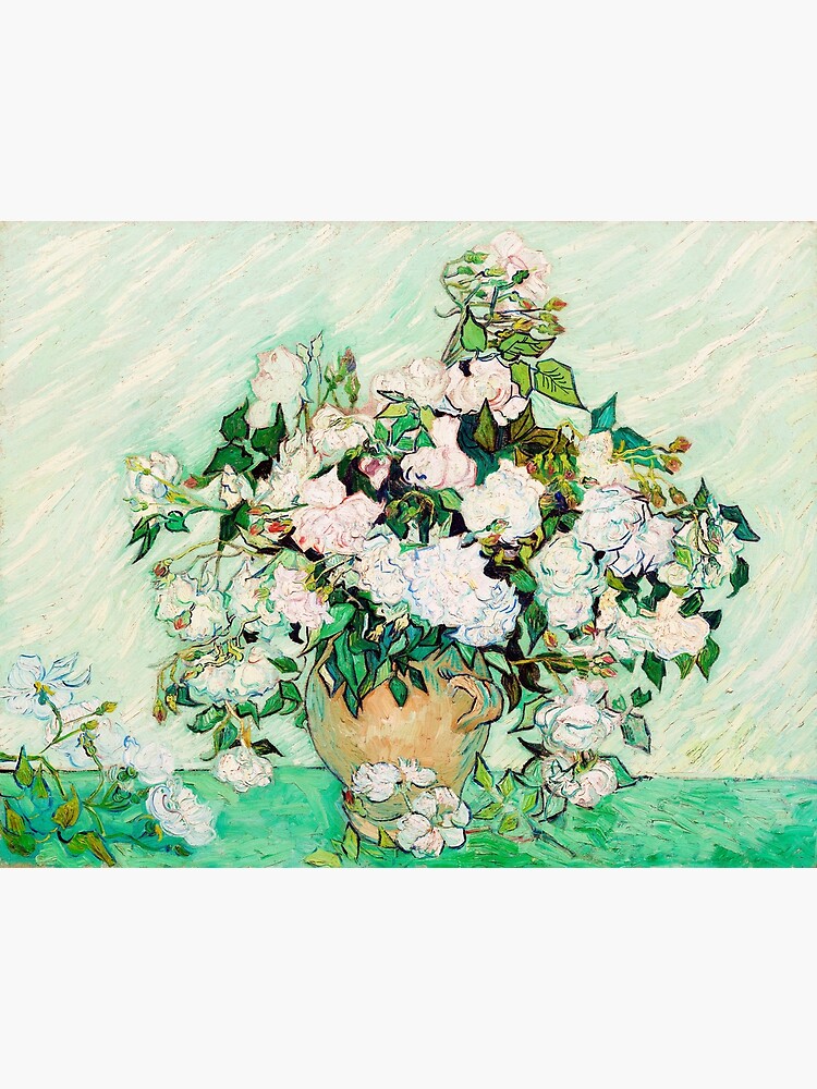 "Vincent Van Gogh - Roses (1890)" Poster for Sale by coolcoolstuff ...