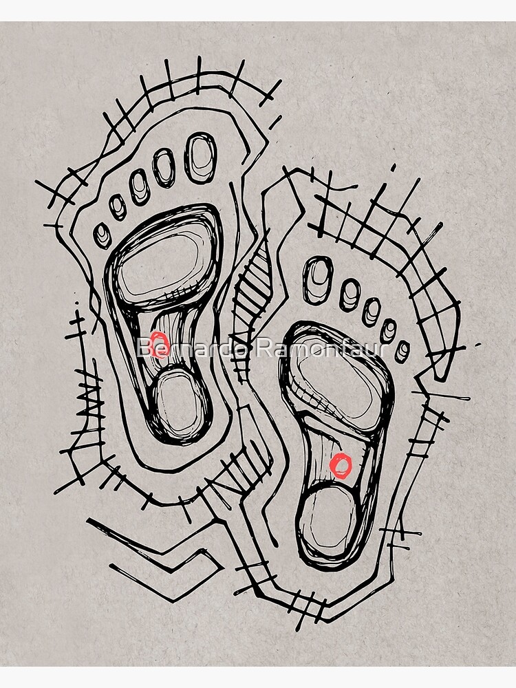 "Jesus Christ feet illustration" Art Print by bernardojbp | Redbubble