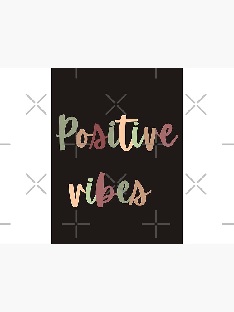 "Positive vibes, inspirational quote (colour palette, color palete ...