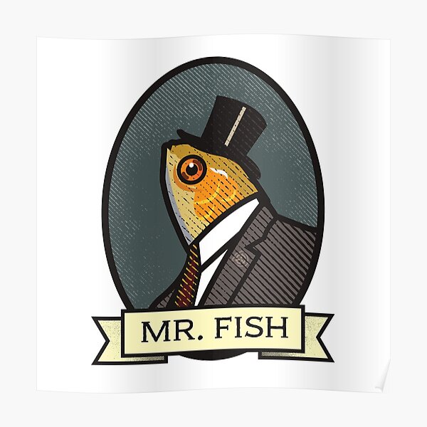 "SCP-527 Mr. Fish SCP Foundation" Poster for Sale by opalskystudio ...