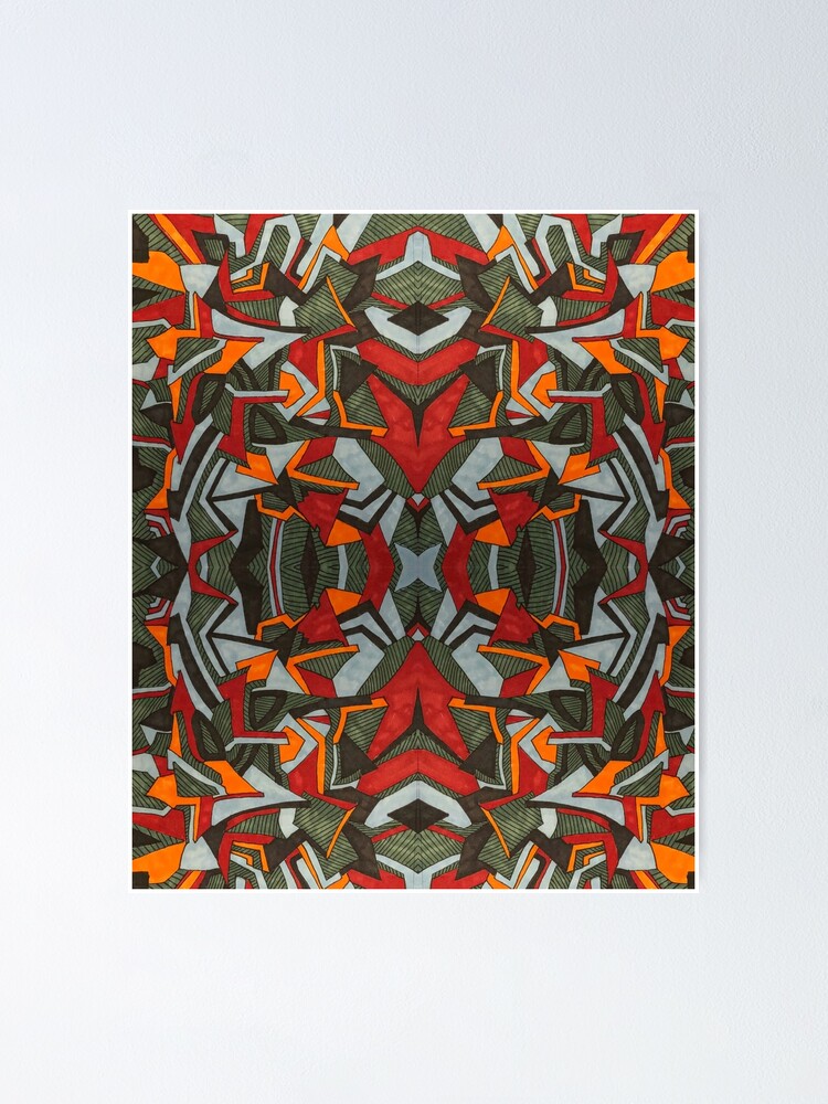 "Bad Camo Pattern " Poster for Sale by BrodyDraw | Redbubble