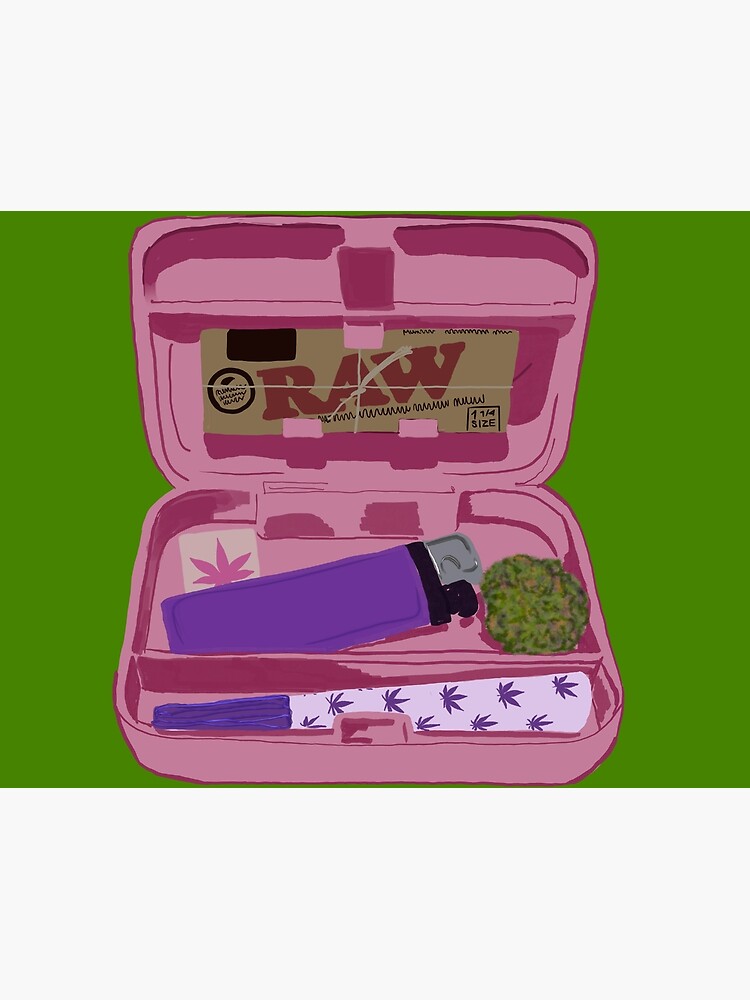 "RAW 420 Stash Box in Pink & Purple" Poster for Sale by natasha-nirvana | Redbubble