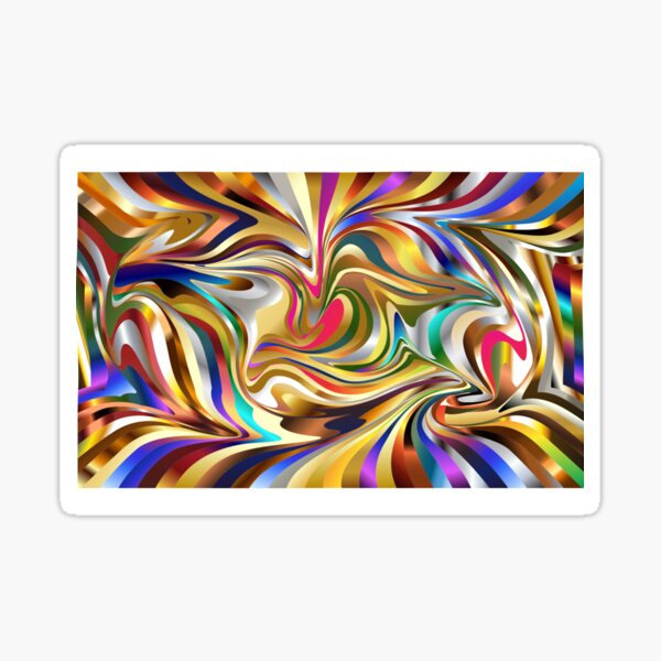 "wallpaper psychedelic background design" Sticker for Sale by ...