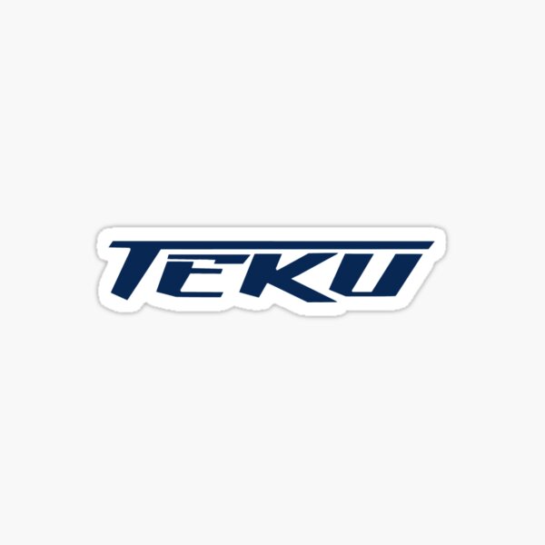 "Teku english logo (blue) classic t shirt" Sticker by PamelaGrier1 ...