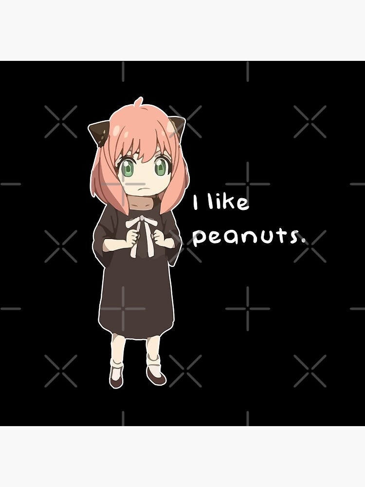 "Anya Forger "I like peanuts." Spy x Family" Throw Pillow by Alicia-Lee ...