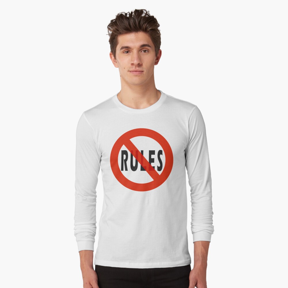 "No RULES!" Sticker for Sale by 321Outright | Redbubble