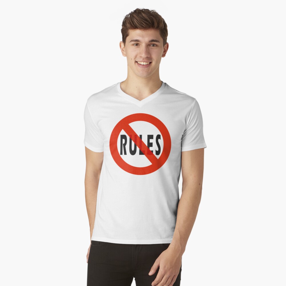 "No RULES!" Sticker for Sale by 321Outright | Redbubble
