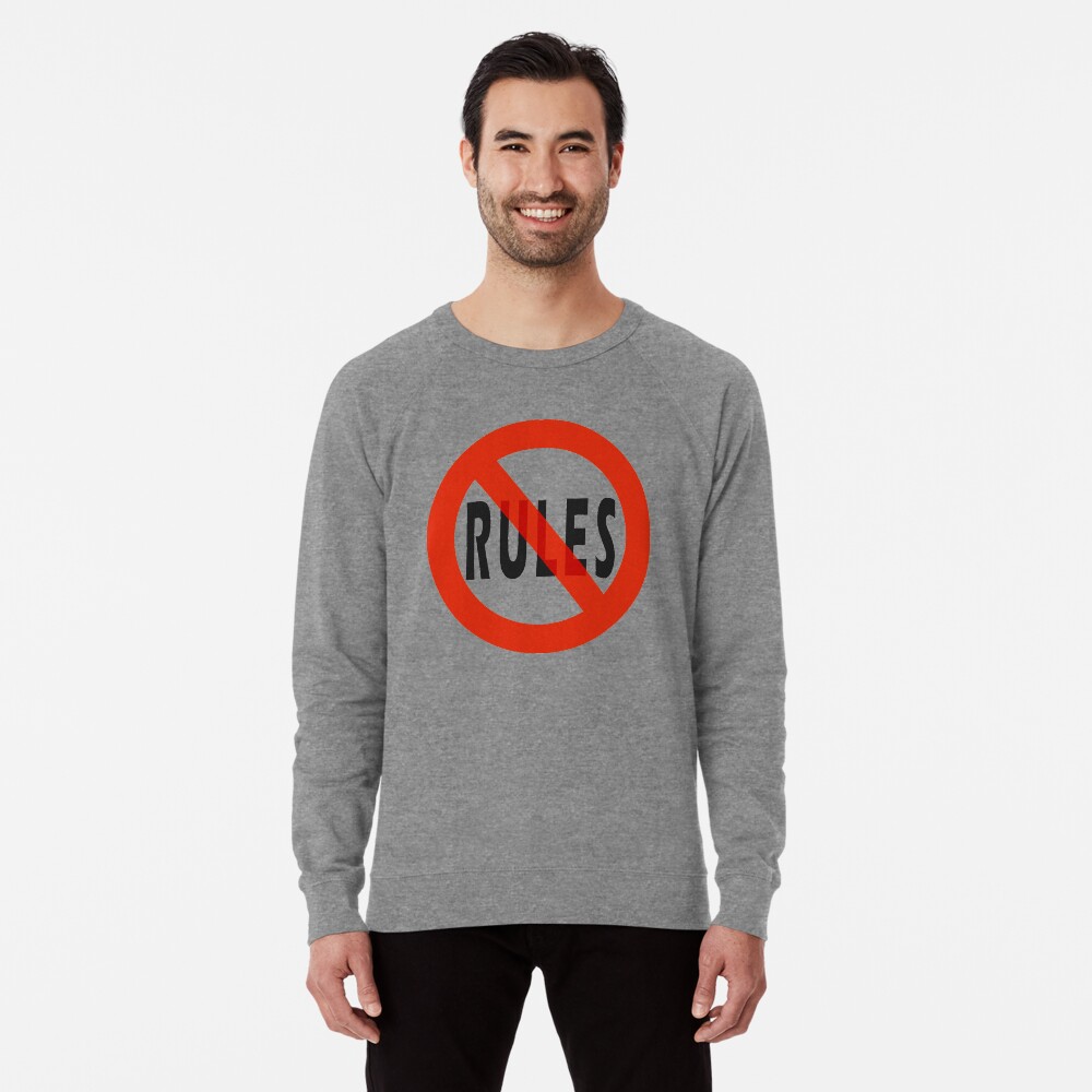 "No RULES!" Sticker for Sale by 321Outright | Redbubble