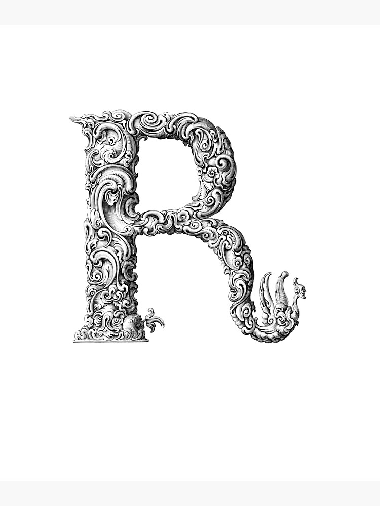 "Classic Letter R. T-shirt" Poster for Sale by giko147 | Redbubble