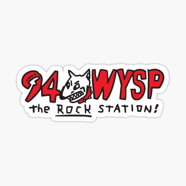 "94 WYSP" Sticker for Sale by TeeArcade84 | Redbubble