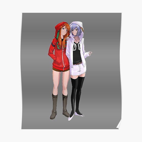 "Asuka and Rey - Neon Genesis Evangelion" Poster for Sale by ...