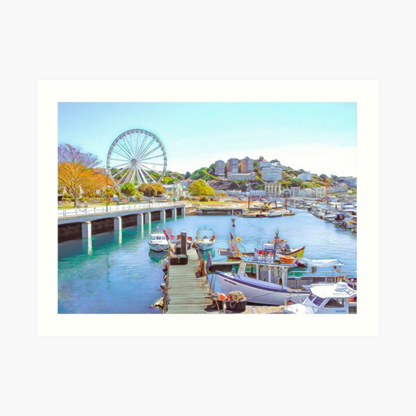 "Torquay Yacht Club Marina Harbour with the Torbay eye left of the ...