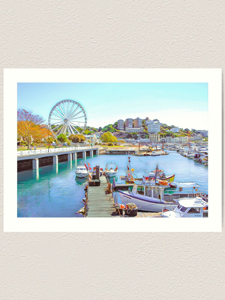 "Torquay Yacht Club Marina Harbour with the Torbay eye left of the ...