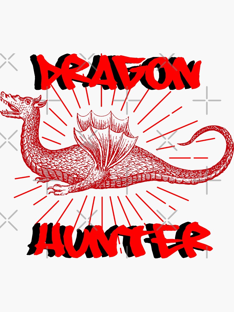 " dragon hunter " Sticker by newtrends2022 | Redbubble
