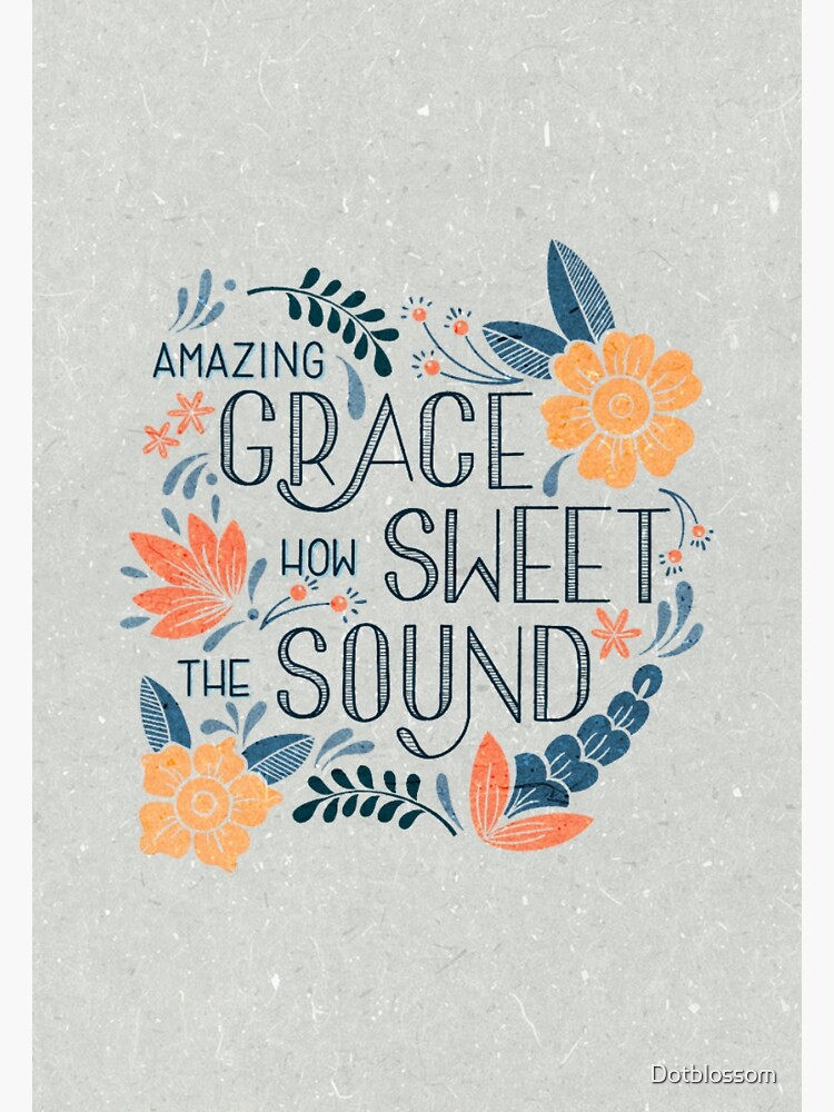 "Amazing Grace" Sticker by Dotblossom | Redbubble
